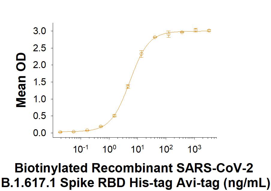 Recombinant SARS-CoV-2 B.1.617.1 RBD His Avi-tag Protein, CF (AVI10846) by R&D Systems, Part of ...